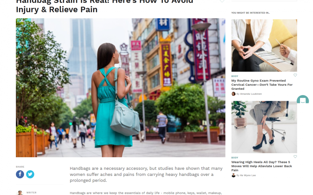 Handbag Strain Is Real! Here’s How To Avoid Injury & Relieve Pain | Ke ...